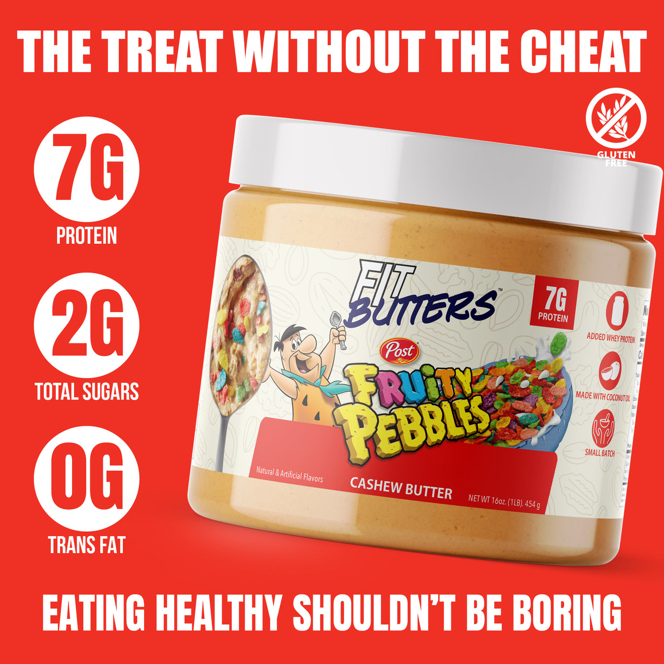 FIt Butters Fruity PEBBLES™ Cashew Butter – Fit Butters