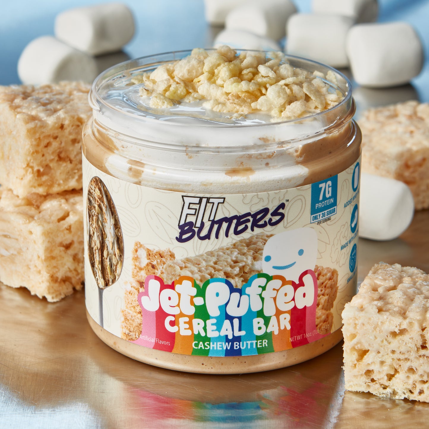 Fit Butters JET-PUFFED™ Cereal Bar Cashew Butter