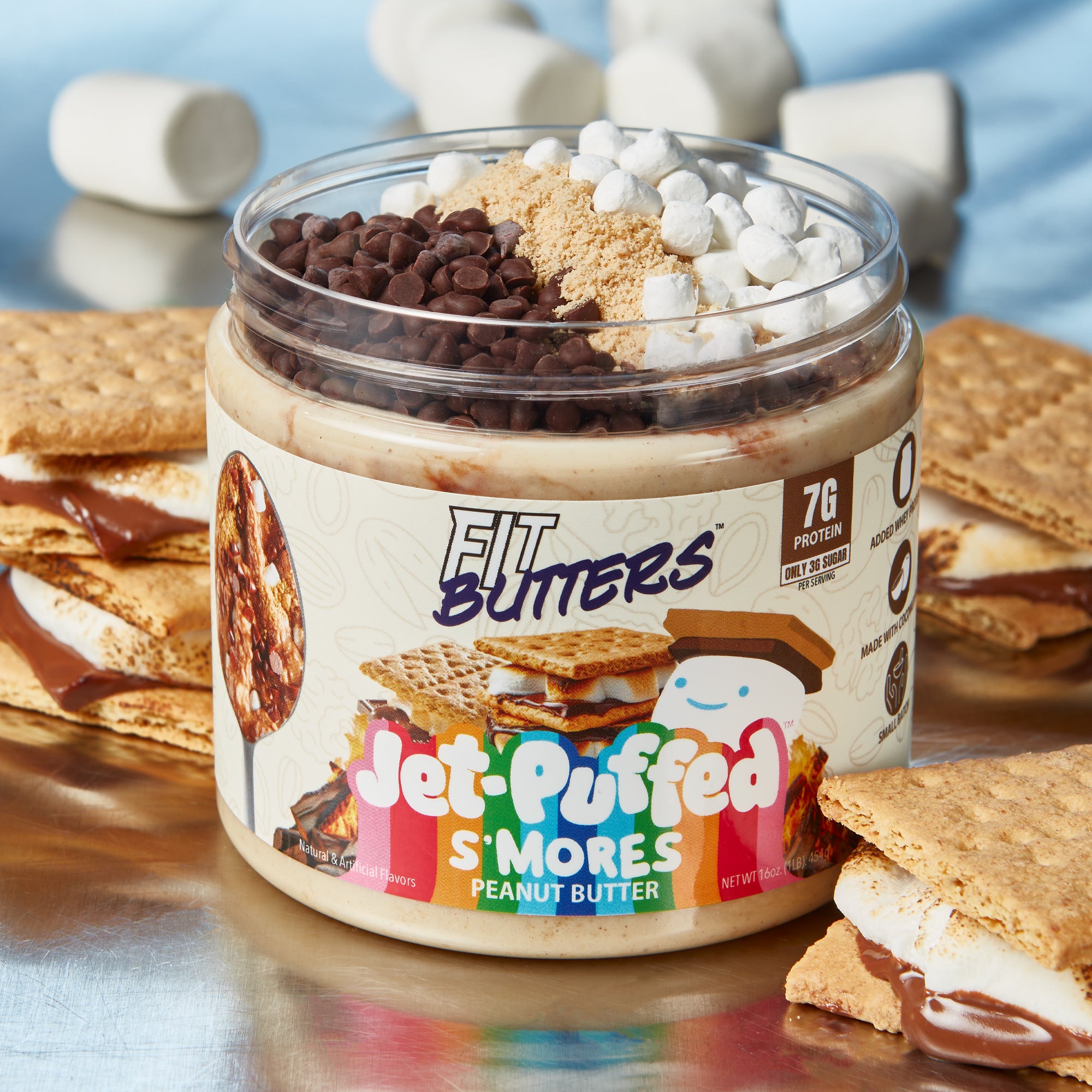 Fit Butters JET-PUFFED® S'Mores Peanut Butter