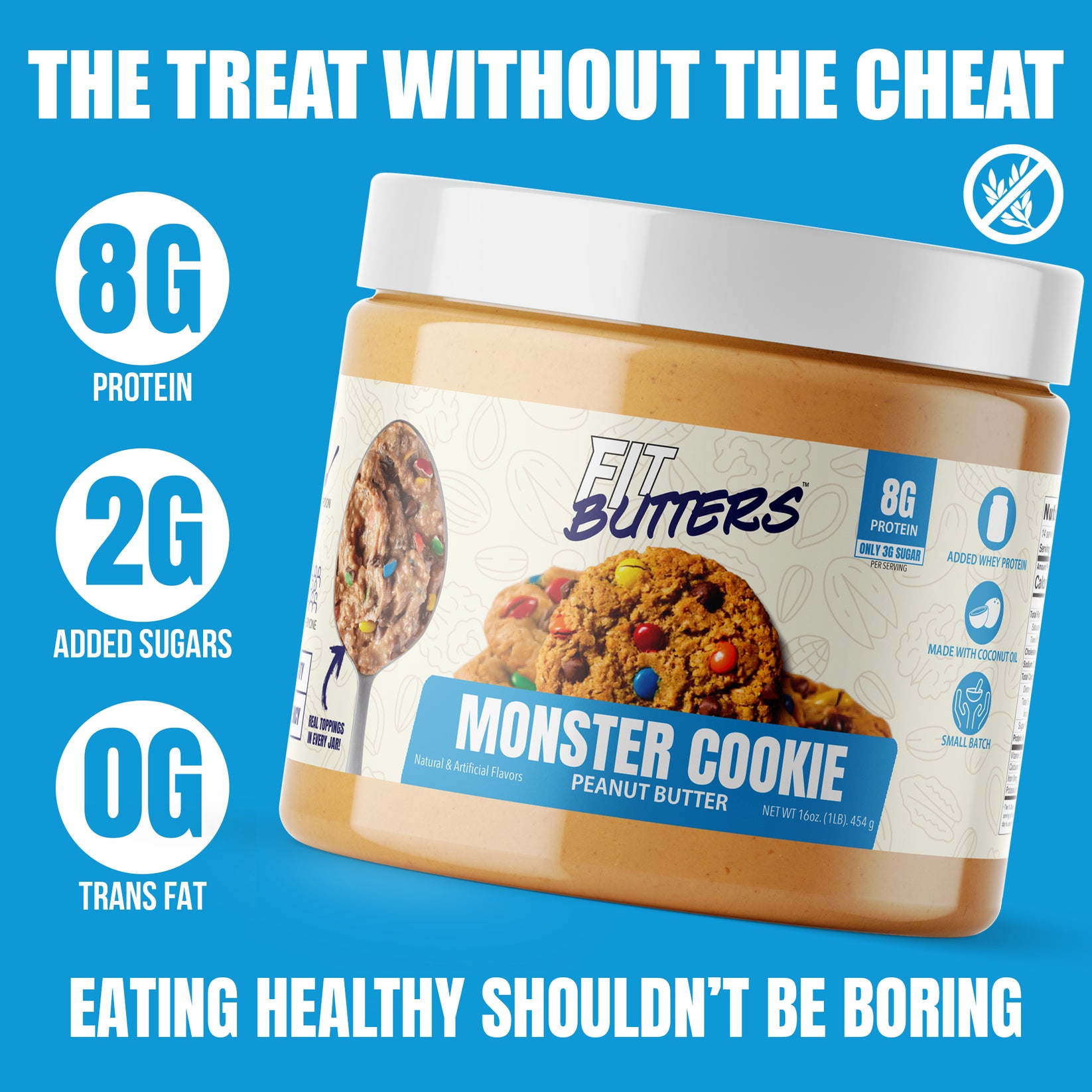 FIt Butters Monster Cookie Peanut Butter – Fit Butters
